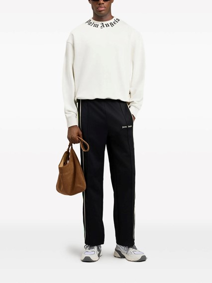 Palm angels Neck logo regular crew su Lorenzetti Boutique – 35309 - IT